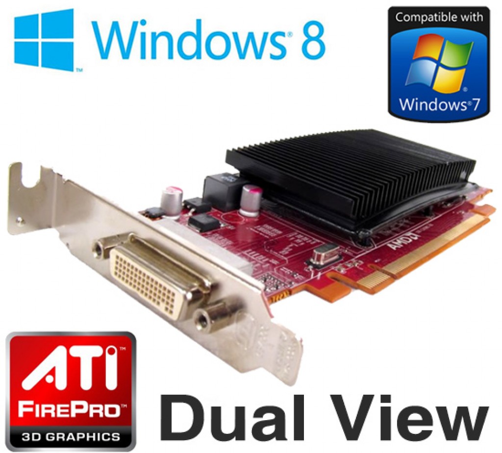 AMD FirePro 2270 512MB PCI-e DMS-59 Low Profile Dual Display Graphics Card