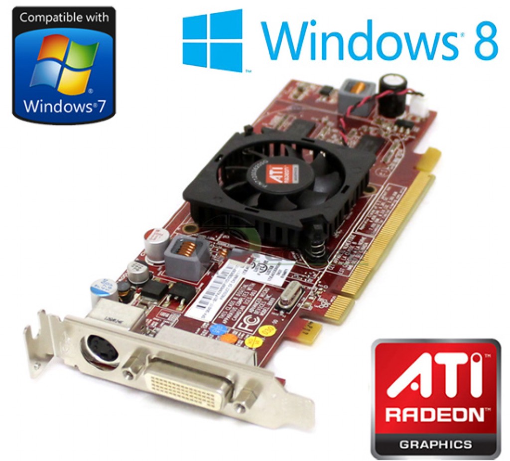 AMD Radeon HD 4550 512MB PCI-E DMS-59 Dual Display Low Profile Graphics ...