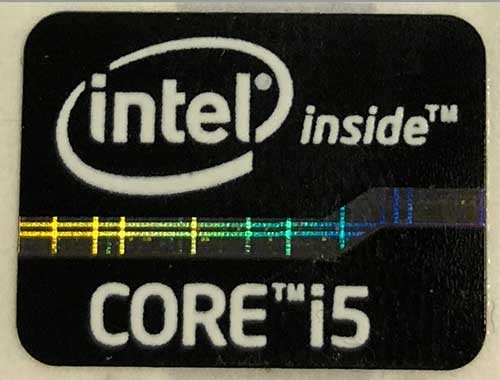 Buy the Intel Core i5 Inside Black Badge Sticker (2nd 3rd Generation ...
