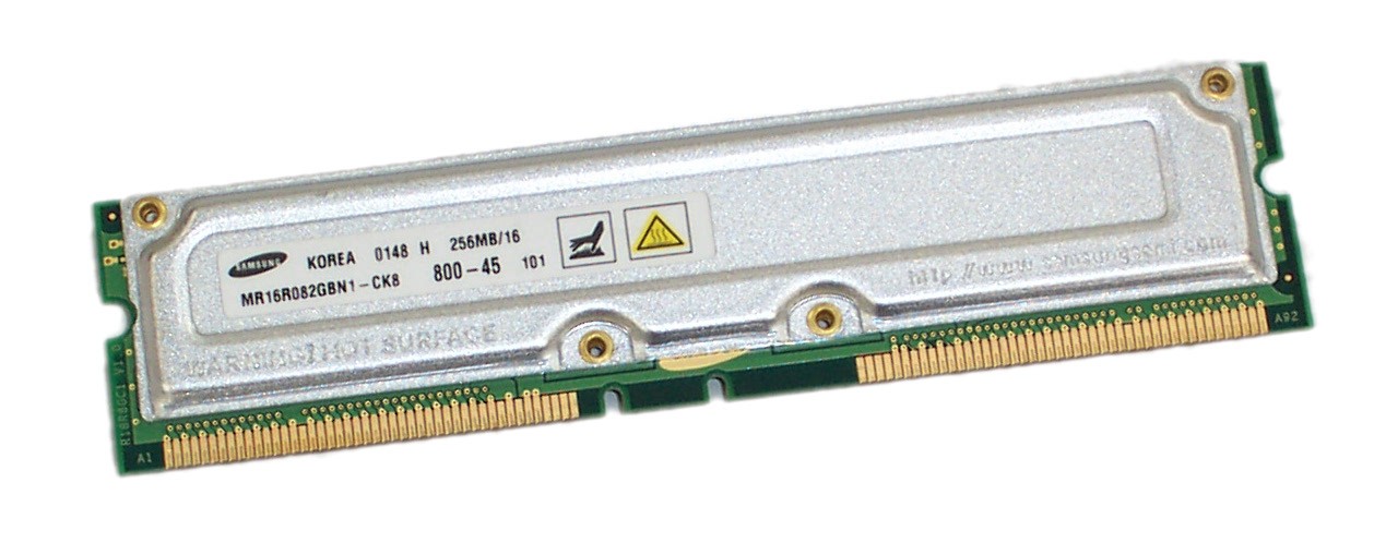 256 MB Samsung Rambus Rimm RDRAM PC800-45 MR16R082GBN1-CK8