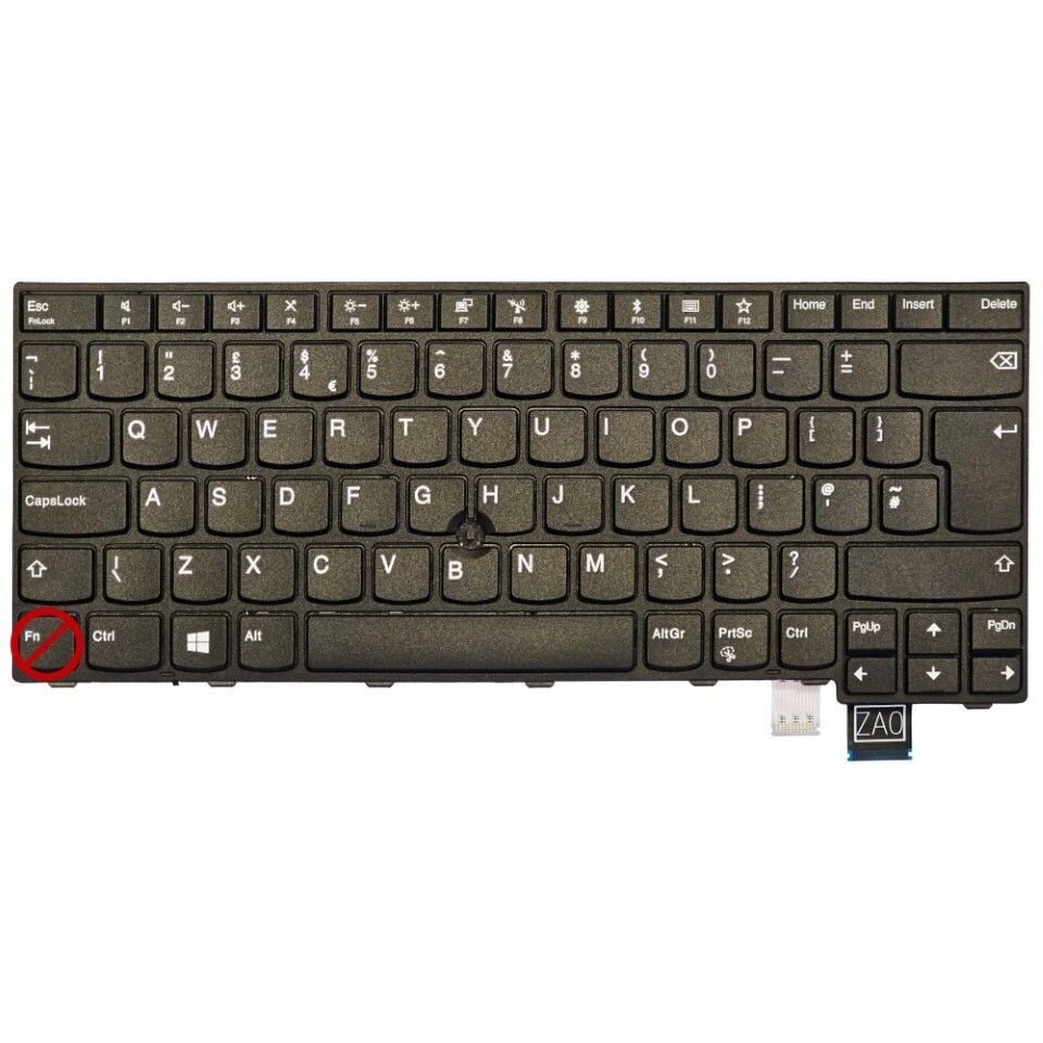 Lenovo ThinkPad T470s UK English QWERTY Keyboard 01EN670 (Faulty Fn...