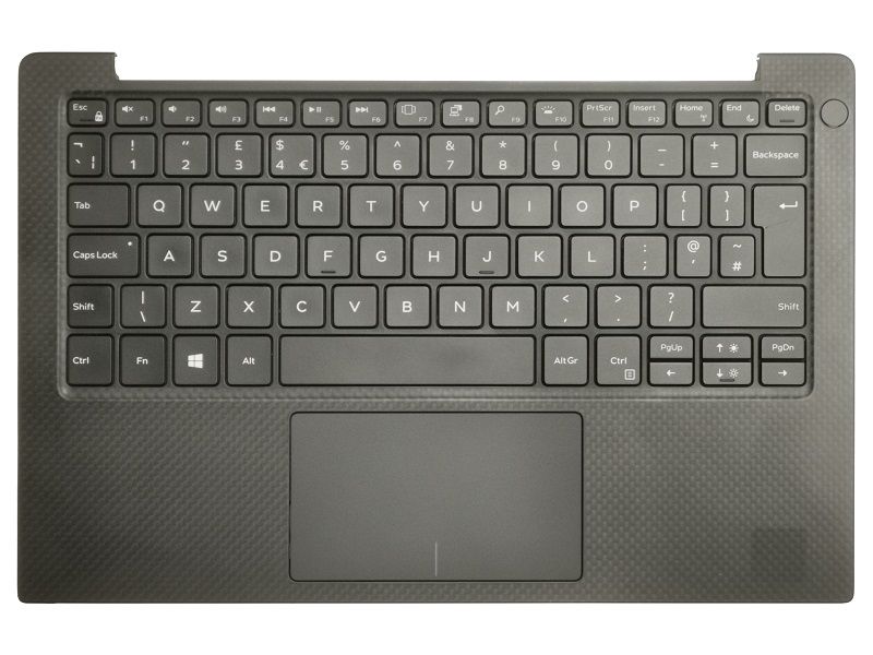 Dell XPS 13 9370 Palmrest Touchpad Keyboard Assembly (Cracked Enter...