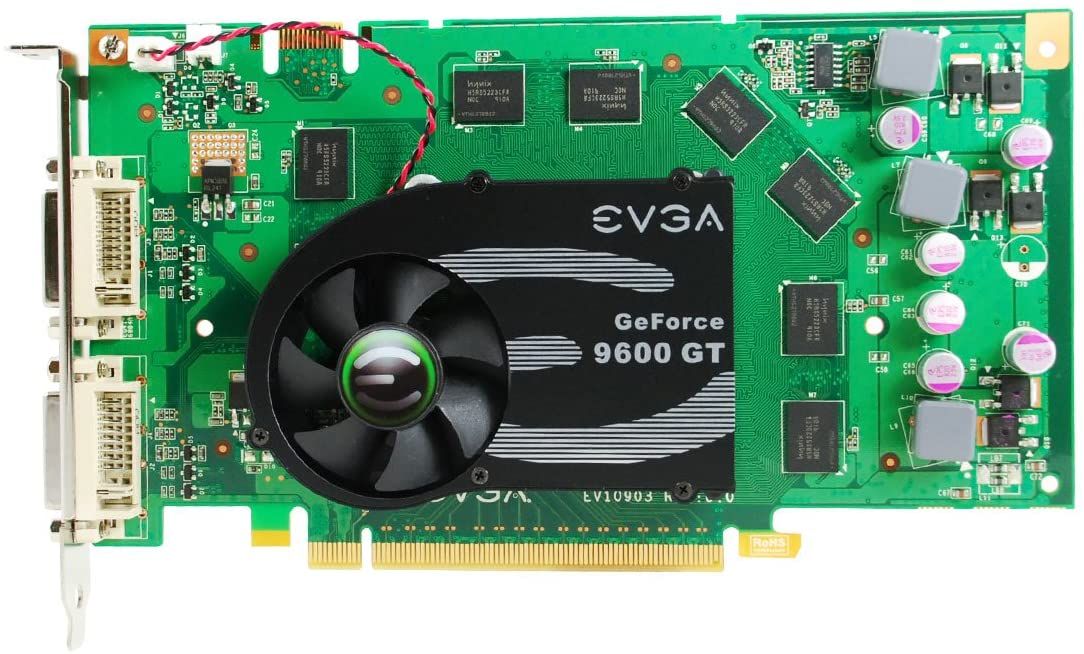 EVGA nVidia GeForce 9600 GT 512MB DDR3 2x DVI PCI-e Graphics Card