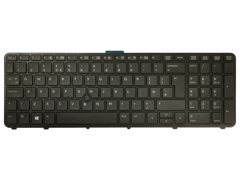 HP ZBook 17 G2 ISO UK English QWERTY Keyboard 733688-031 PK130TK1A09