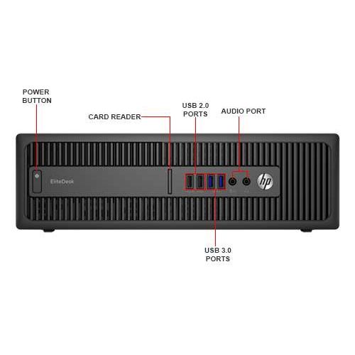 HP EliteDesk 800 G2 SFF Quad Core i5-6500 8GB DDR4 128GB SSD DVD...