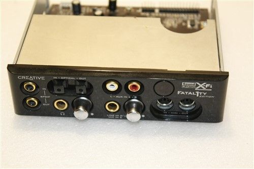 Creative Sound Blaster Panel X-Fi Fatal1Ty Edition No Cables SB0250