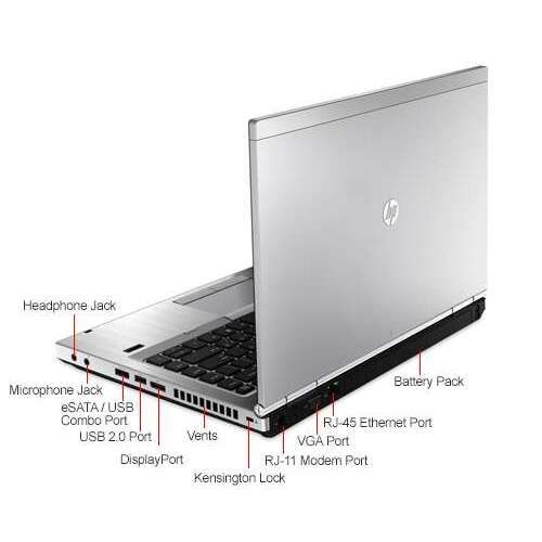 HP EliteBook 8470p 3rd Gen i5-3320M 4GB 320GB USB 3.0 Windows 10...