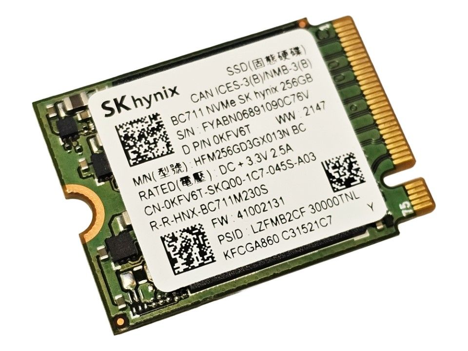 256GB SK Hynix BC711 SSD M.2 2230 NVMe Laptop Solid State Drive ...