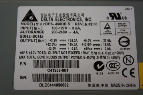 Delta Electronics DPS-450DB S 450W PSU Power Supply