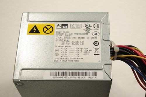 AcBel PC8061 180W PSU Power Supply 36001847 54Y8835