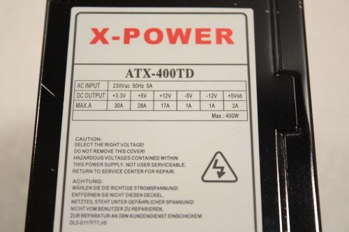 X-Power ATX-400DT ATX 400W PSU Power Supply