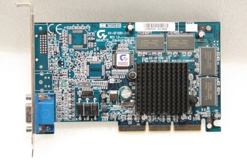Gigabyte nVidia GeForce2 MX200 32MB AGP Graphics Card GV-GF1280-32E...