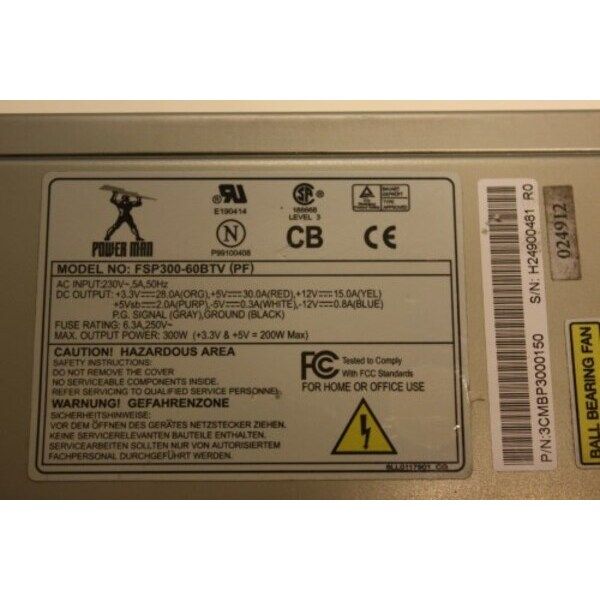 Power Man FSP300-60BTV 3CMBP3000150 PSU Power Supply