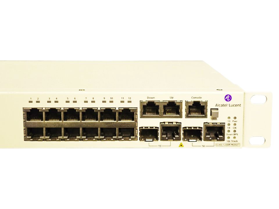 Alcatel-Lucent OmniStack LS 6212P 12 Port POE Switch with Rack Mount ...