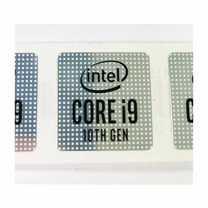 Genuine Intel Core i9 Inside Case Badge Sticker (10th Generation) 18mm ...