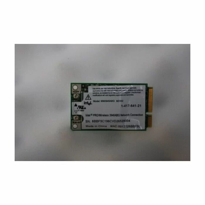 Sony Vaio VGN-SZ WiFi Card WM3945ABG 1-417-641-21