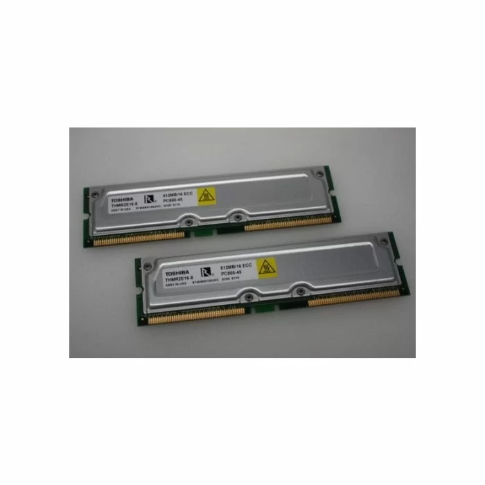 Kit 2x THMR2E16-8 1 GB 2 X 512 MB Toshiba Rambus Rimm RDRAM...