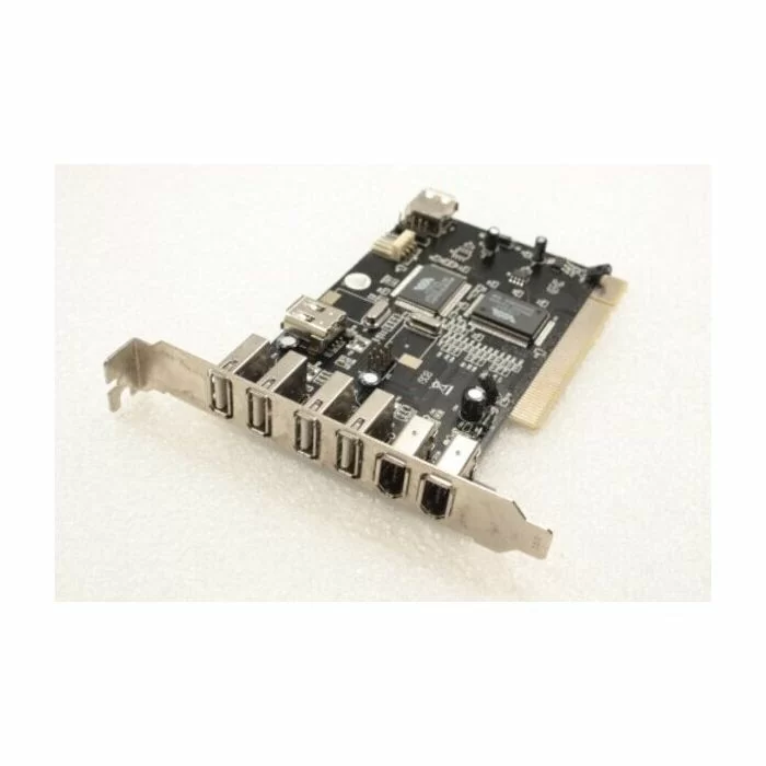 VIA PCI 3 IEEE 1394 Firewire 5 USB Ports Adapter Card VT6307...