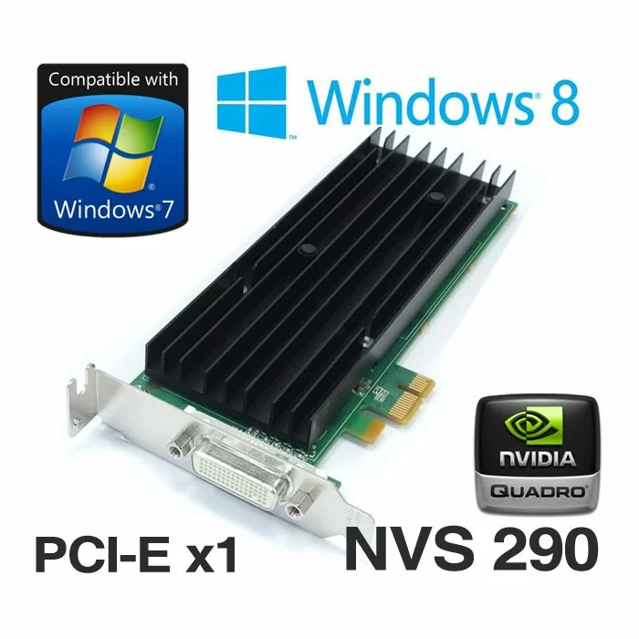 PNY nVidia Quadro NVS 290 256MB PCI Express x 1 Dual View Low...