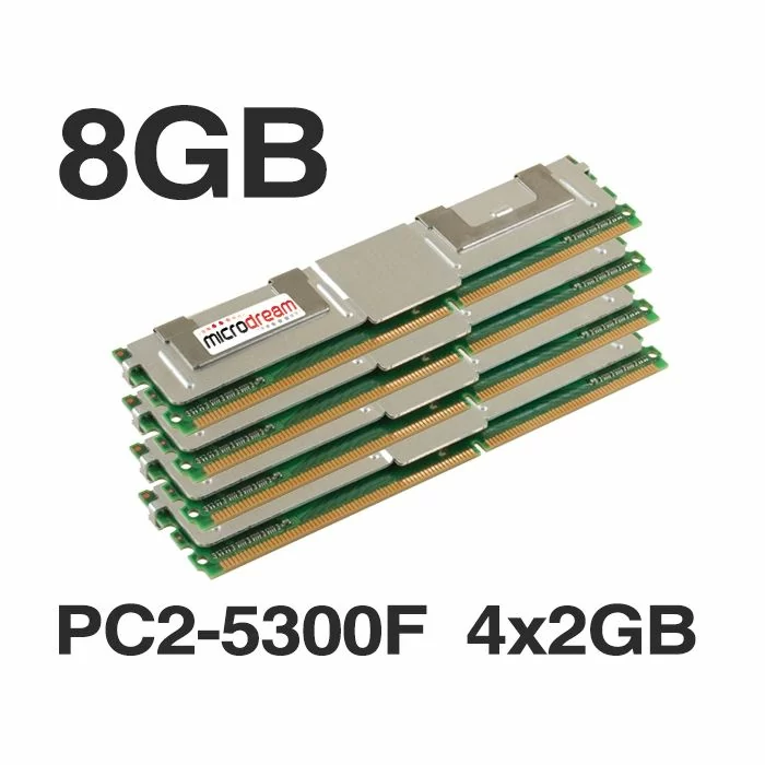 8GB (4x2GB) DDR2 PC2-5300F 667MHz ECC Fully Buffered SERVER MEMORY...